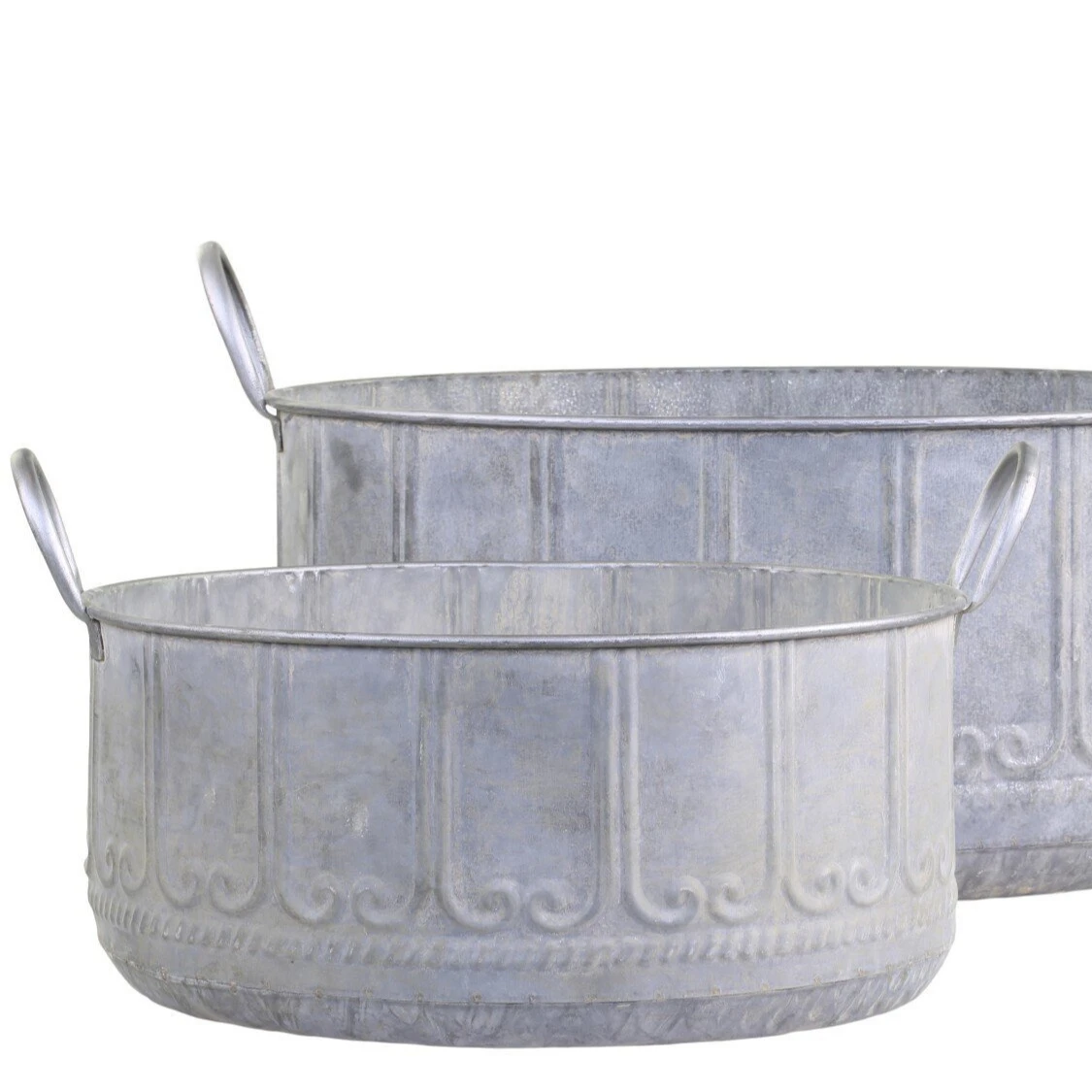 Custom Planters Galvanized Sheet Garden Galvanized Plant Pot Holder ...