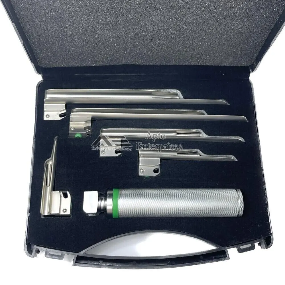 Fiber Optic Laryngoscope Complete Set Diagnostic Instruments By Apto ...