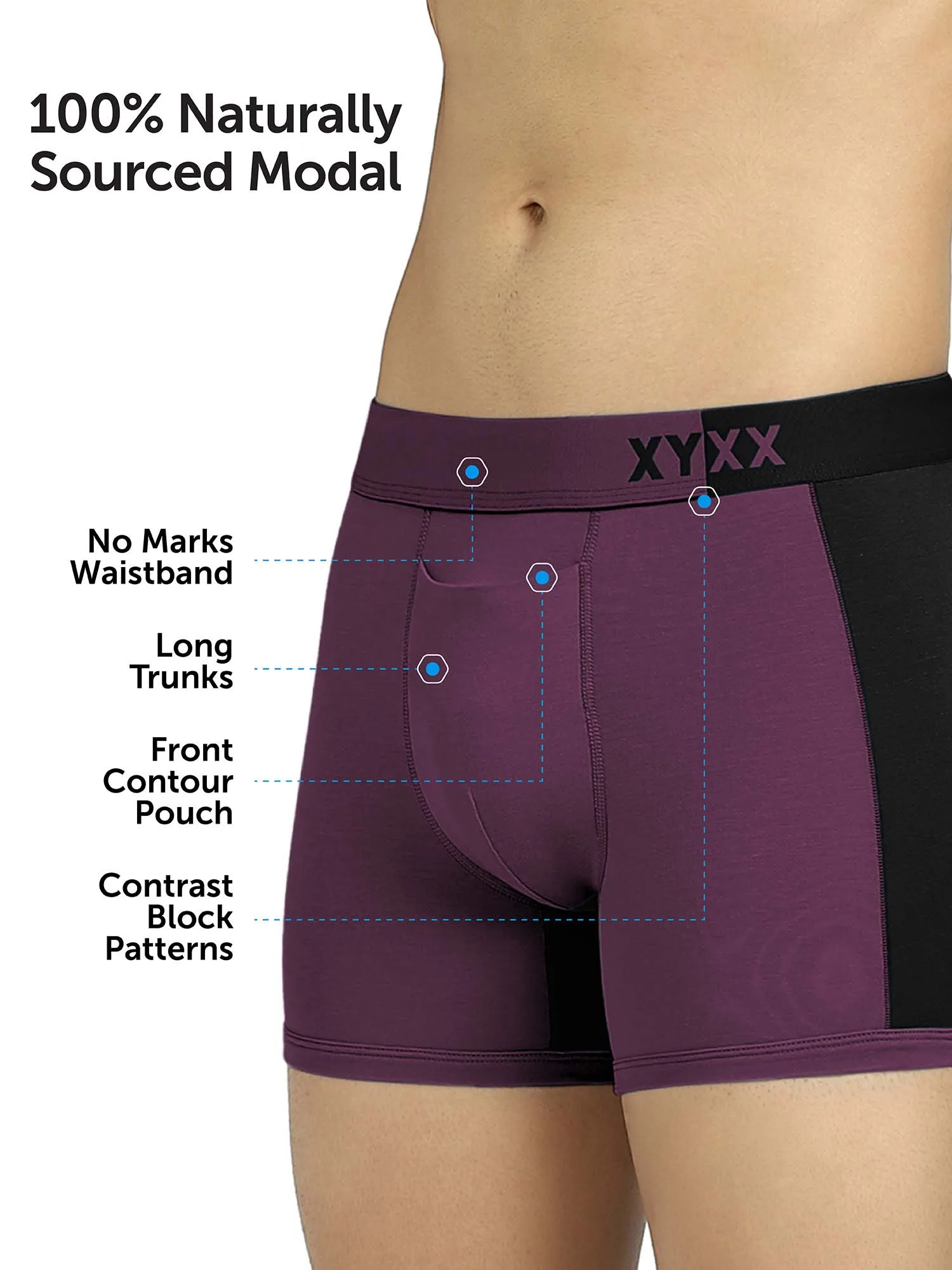 Indian Tencel Modal Premium Trunk Underwear For Men - Buy Underwear For ...
