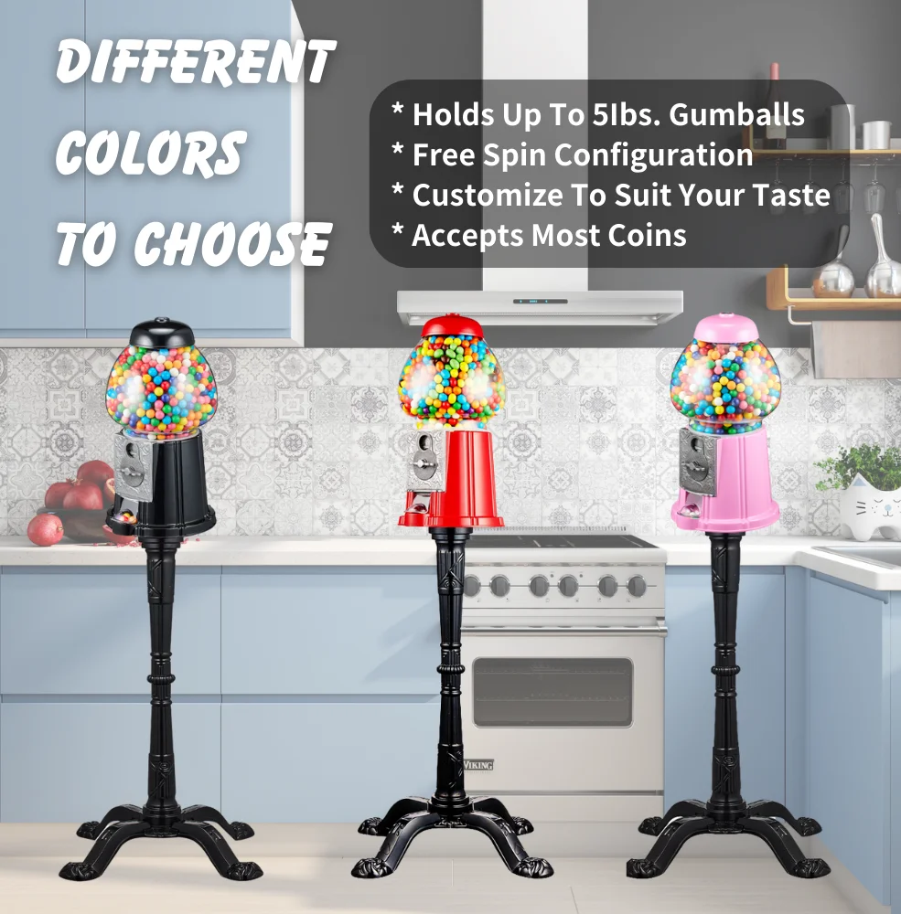 Kwang Hsieh 37 Inch Red Candy Metal Vintage Gumball Machine - Buy ...