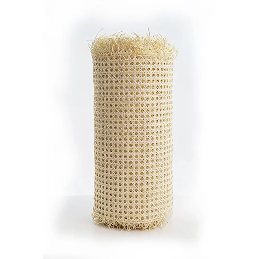 Natural Mesh Rattan Cane Webbing Roll Woven Bleached Webbing Rattan ...