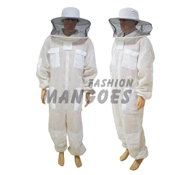 3-layers Ultra Breathable Ventilated Beekeeping Suit With Round Veil ...