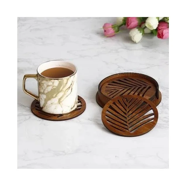 Tabletop Tea And Coffee Serving Coaster Used For Home And Office Wooden ...