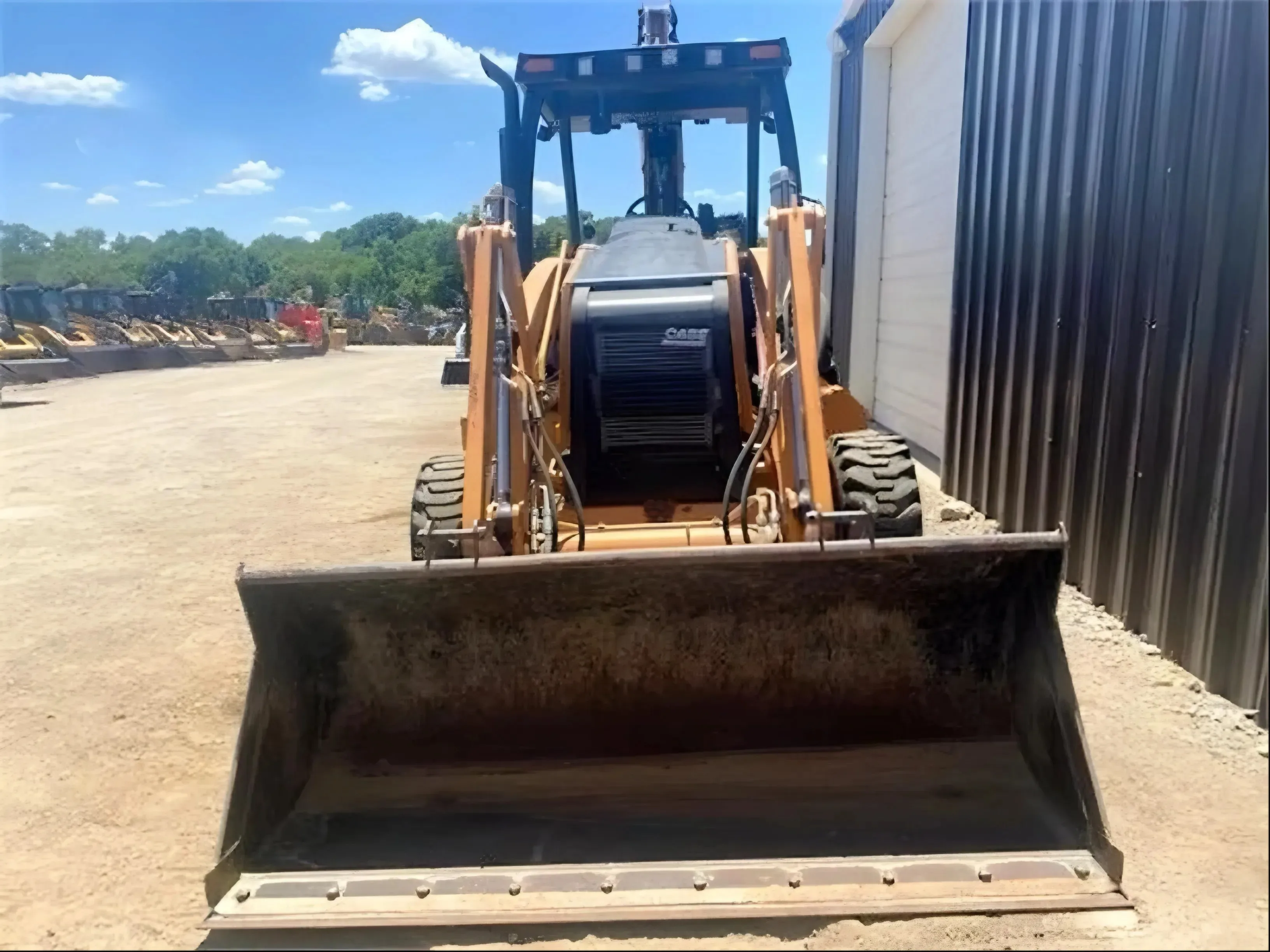 7 TON Second Hand Backhoe Loader 2017 CASE 580N - High Power Earth Mover