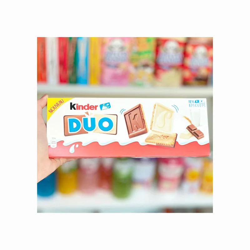 Kinder Kinder Duo Chocolate Milk Kinder Biscuits - Pack Of 12 - 150 G ...
