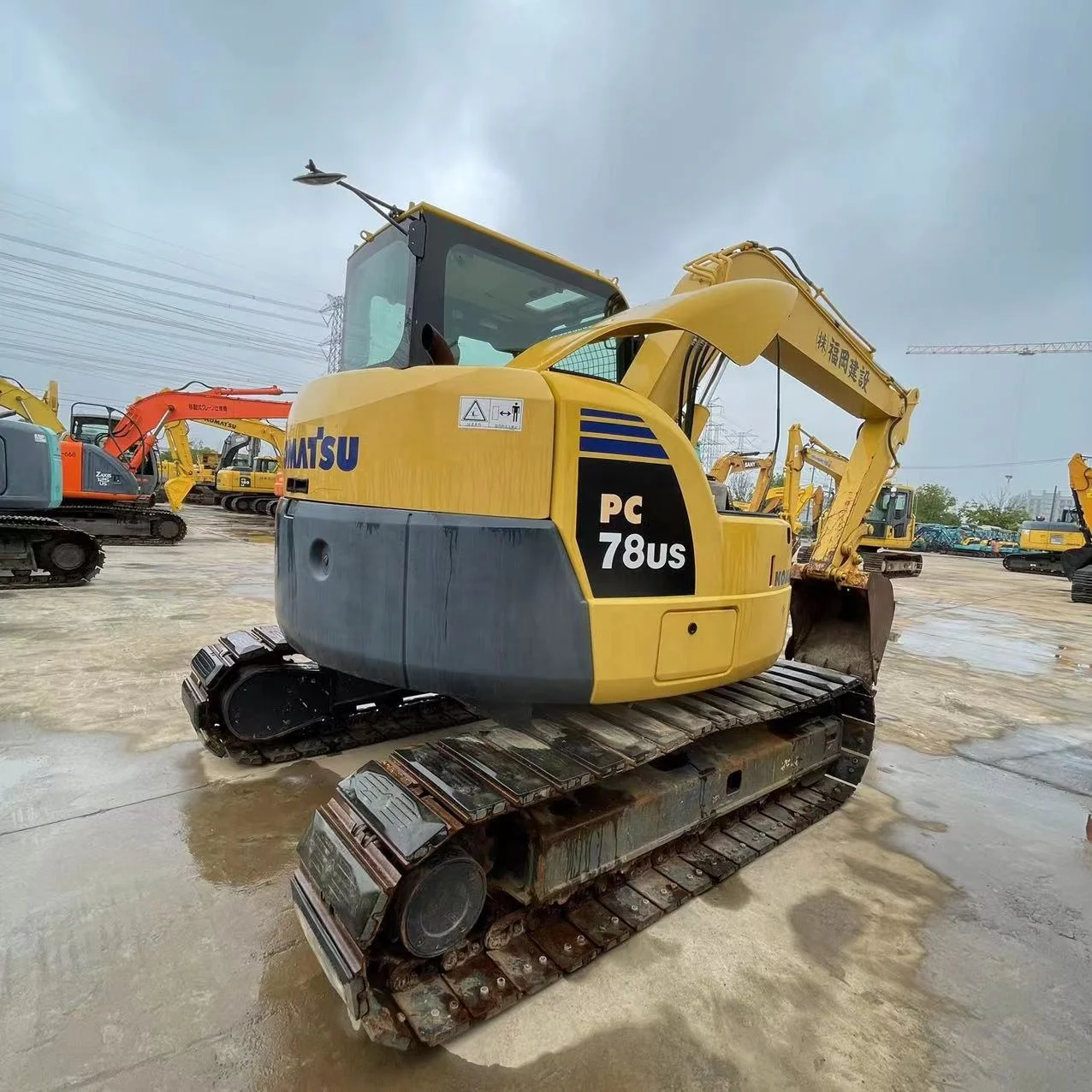 Used 7 ton 8T Japan Komatsu PC78-8 crawler digger machine mini ...