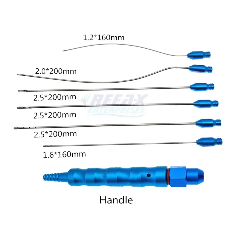 Surgery Liposuction Cannula With Reusable Handle Instruments Use for ...