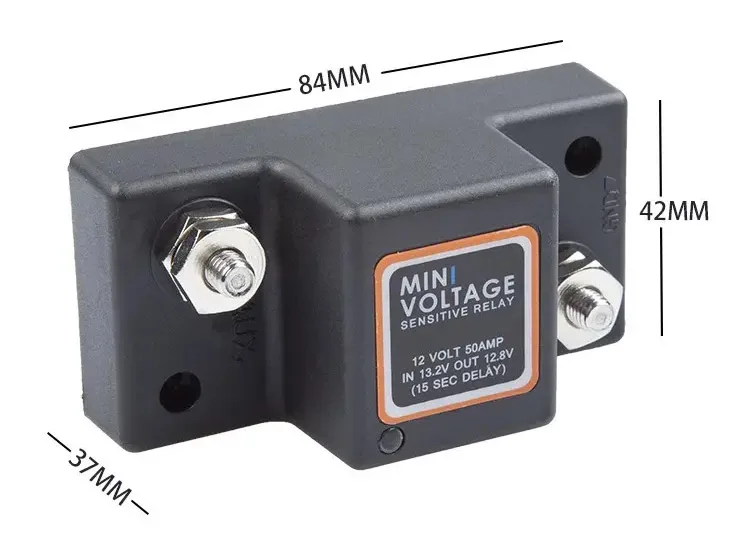 12V 50A Voltage Sensitive Relay Dual Battery Isolator & Smart Charger OEM