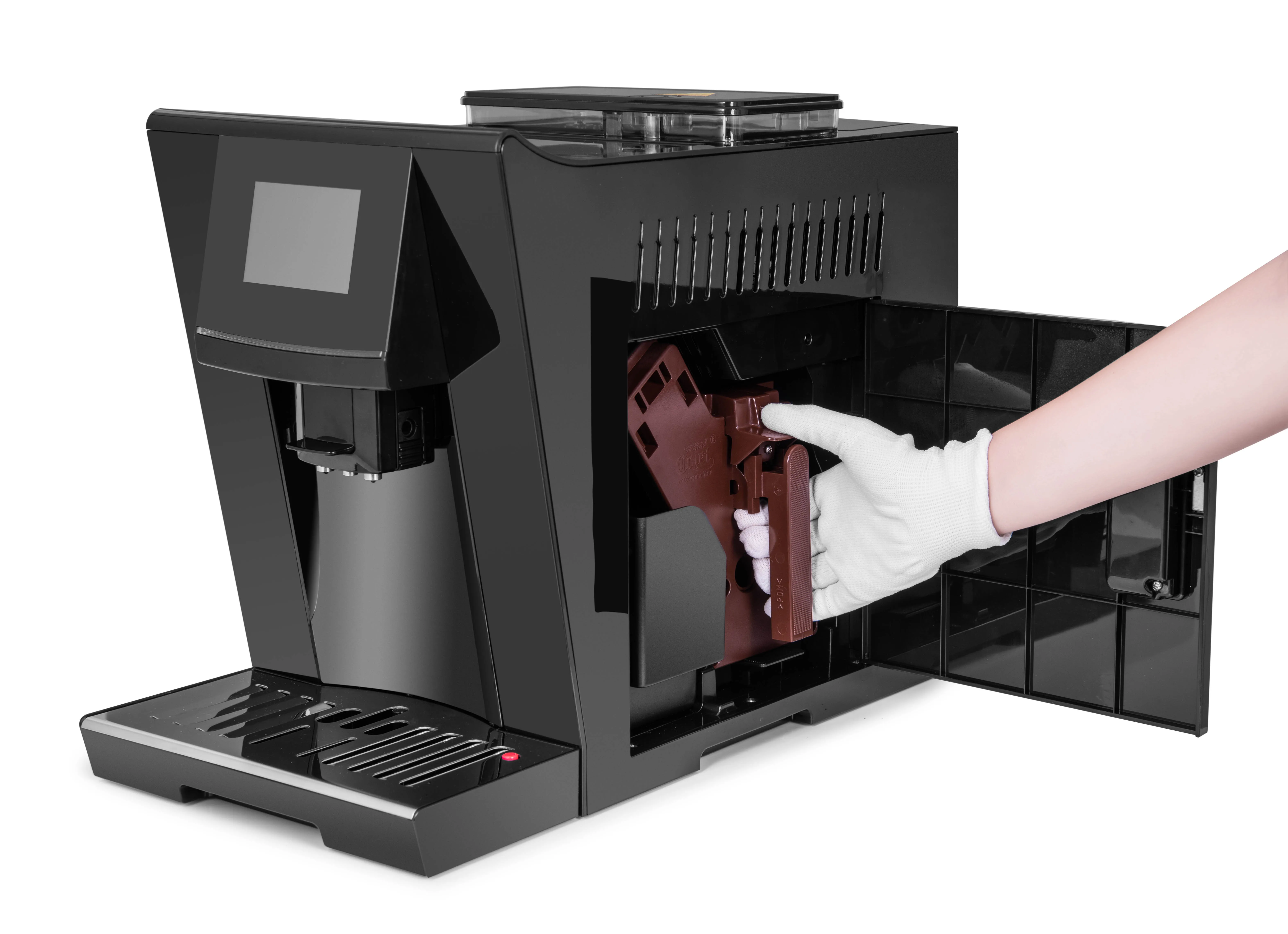 New Design Screen Espresso Coffee Self-cleaning Fully Commercial ...