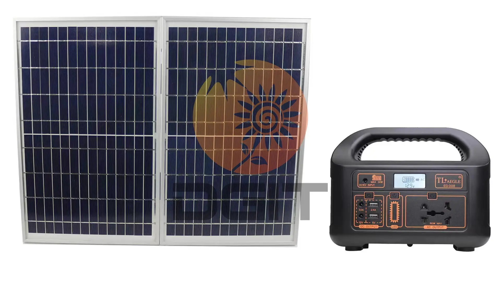 Rechargeable Backup Power - 150W Emergency Solar Generator