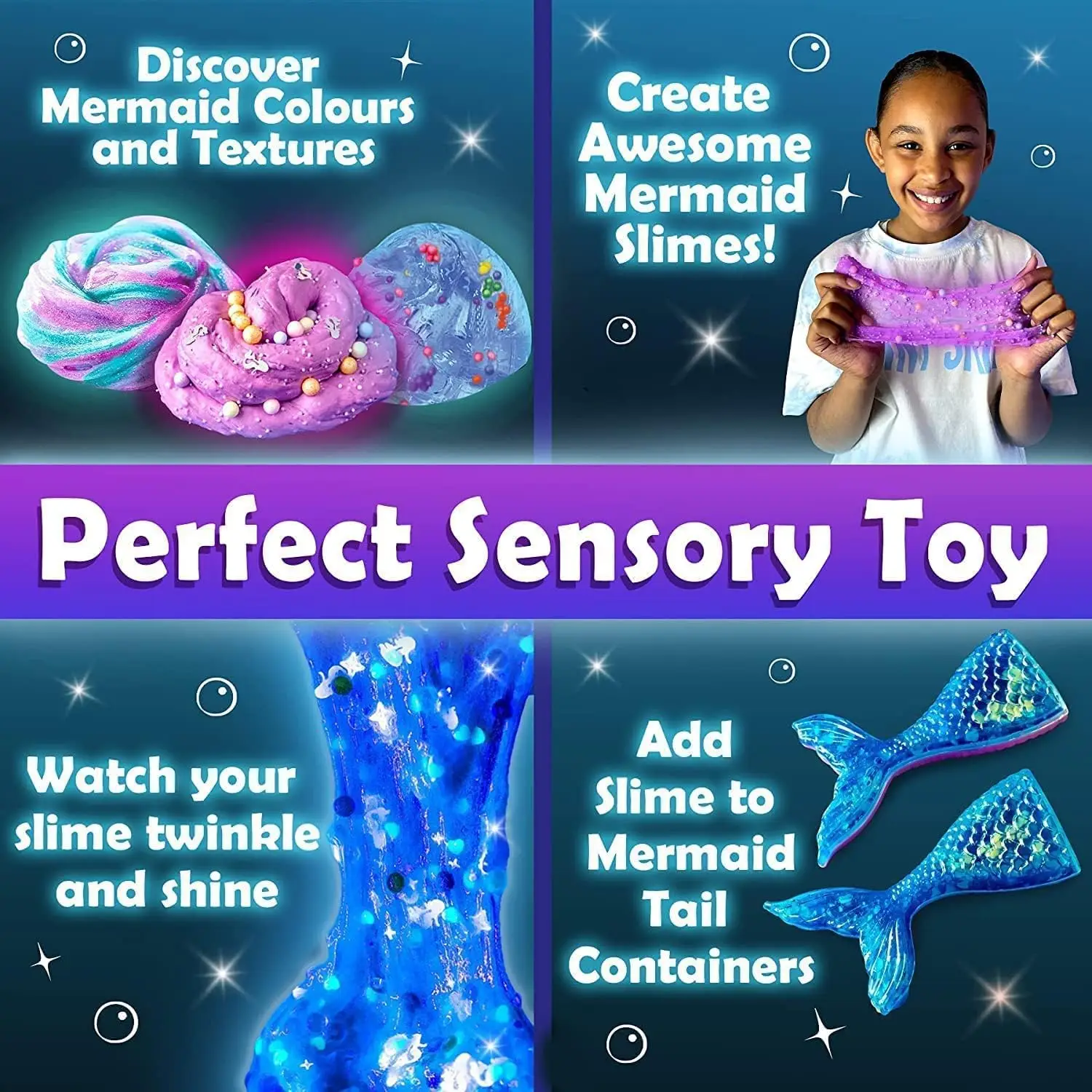 Summer Mermaid Slime Kit - DIY Unicorn Slime for Kids