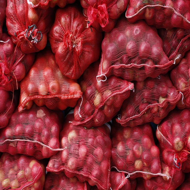 Fresh And Healthy Red Onions For Cooking / 10kg Fresh Red Onions Mesh ...
