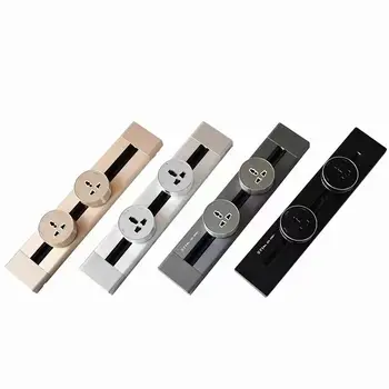 Aluminum Wall Track Socket Movable Modular Power Rail Plug System With ...