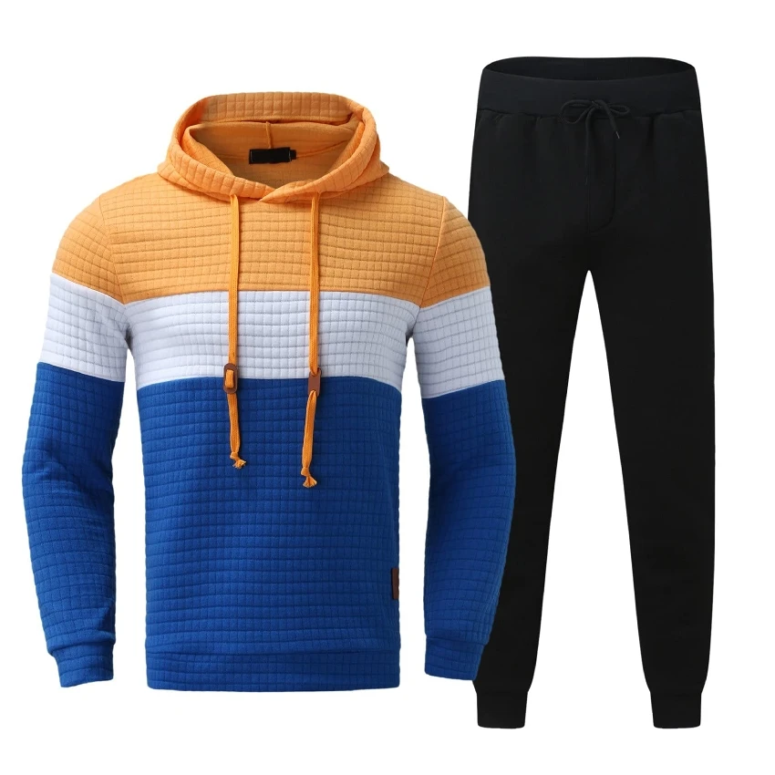 Men Tracksuit Flared Sweatpants And Hoodie Sets Unisex Tracksuit Puff ...