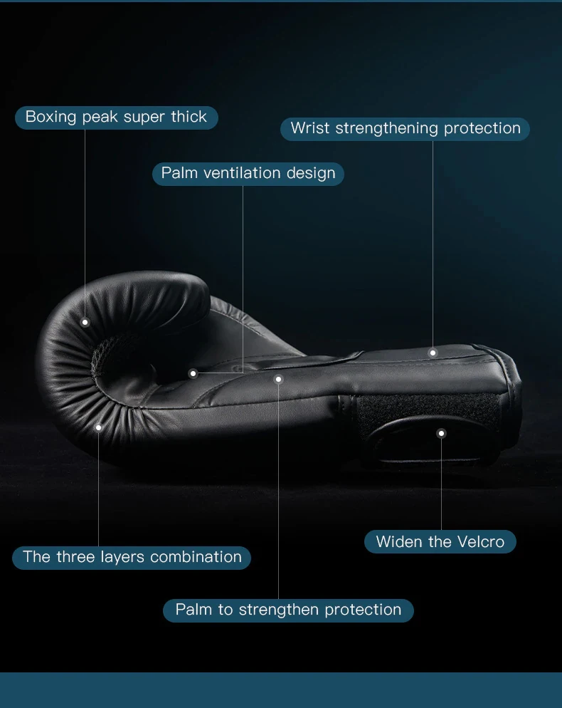 High Quality Boxing Glove With Latex Padding 4xlayer Pu Leather 100 ...