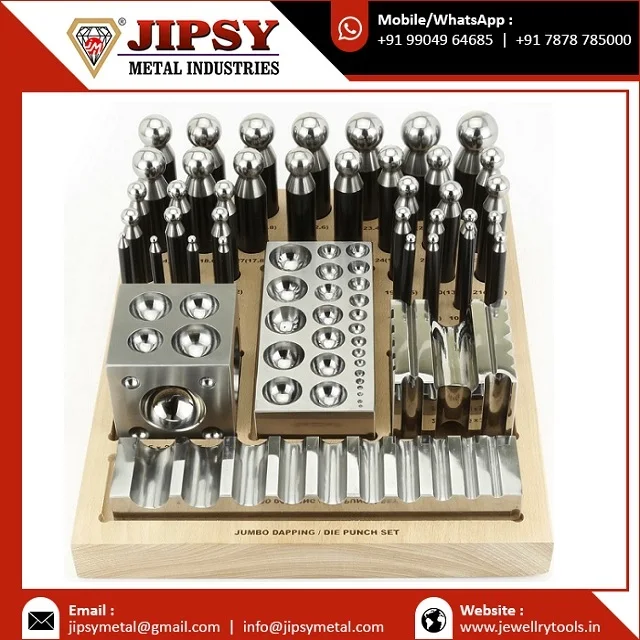 40 PC JUMBO DOMING BLOCK and DAPPING PUNCH SET for Jewelry Making