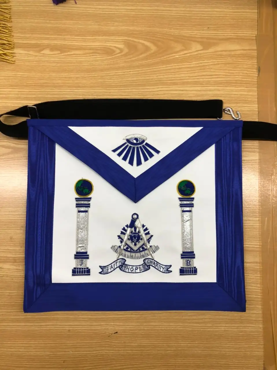 Masonic Regalia White Plain Masonic Apron Customized Hand Embroidery ...