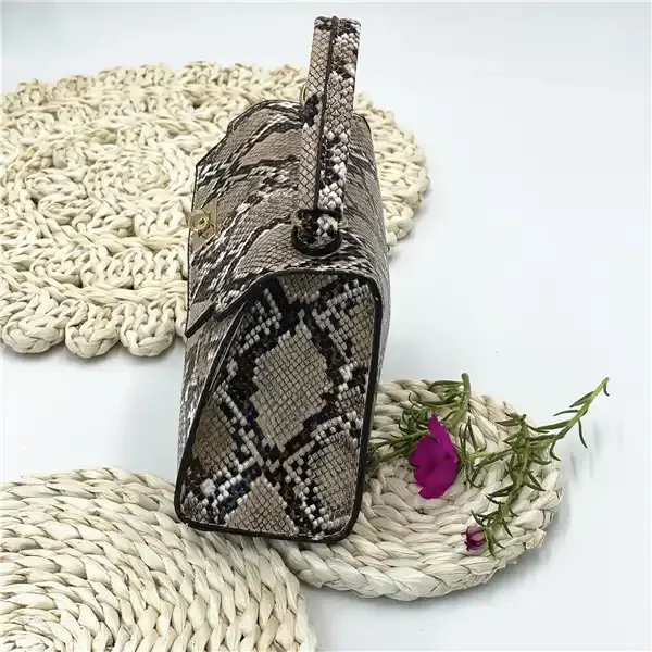 Luxury Snake Pattern Matching Sandals And Handbags For Women's Fashion ...