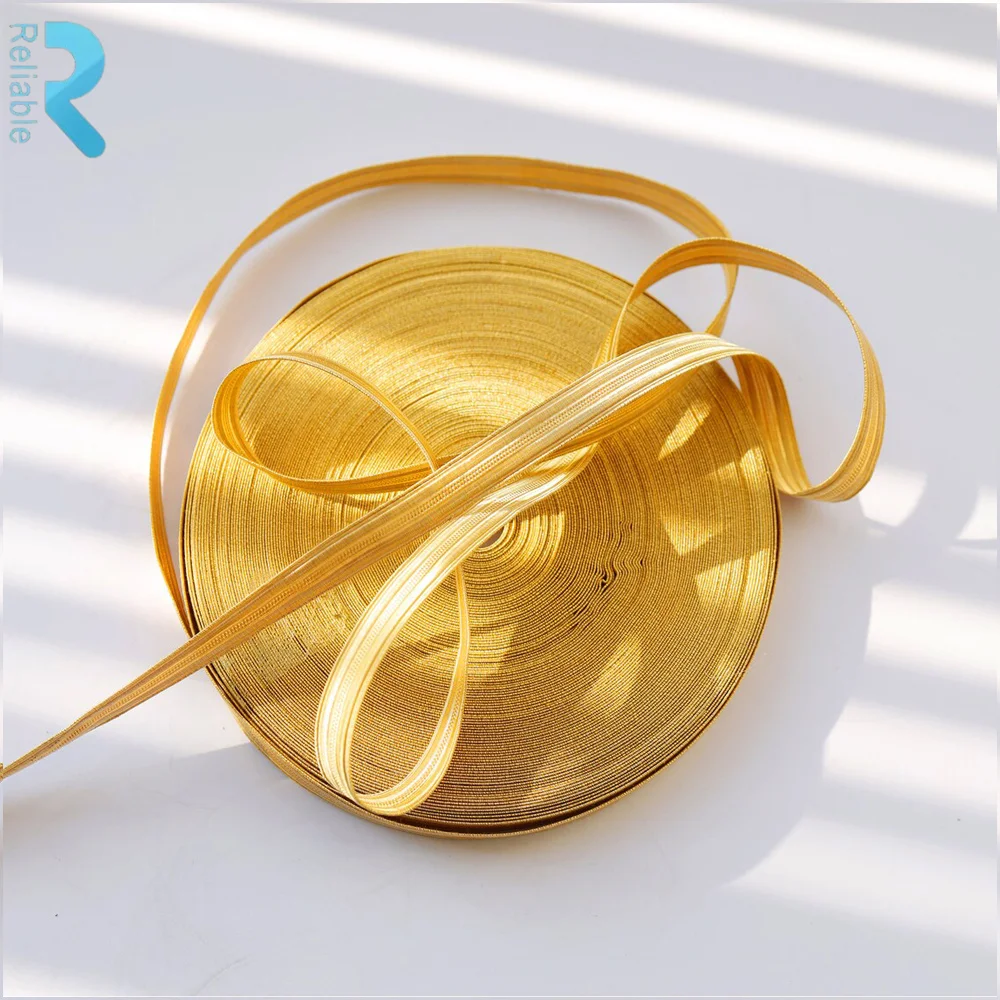 High Quality 2 Meter Uniform Strand Braid Gold Green Tresse Ribbon for ...
