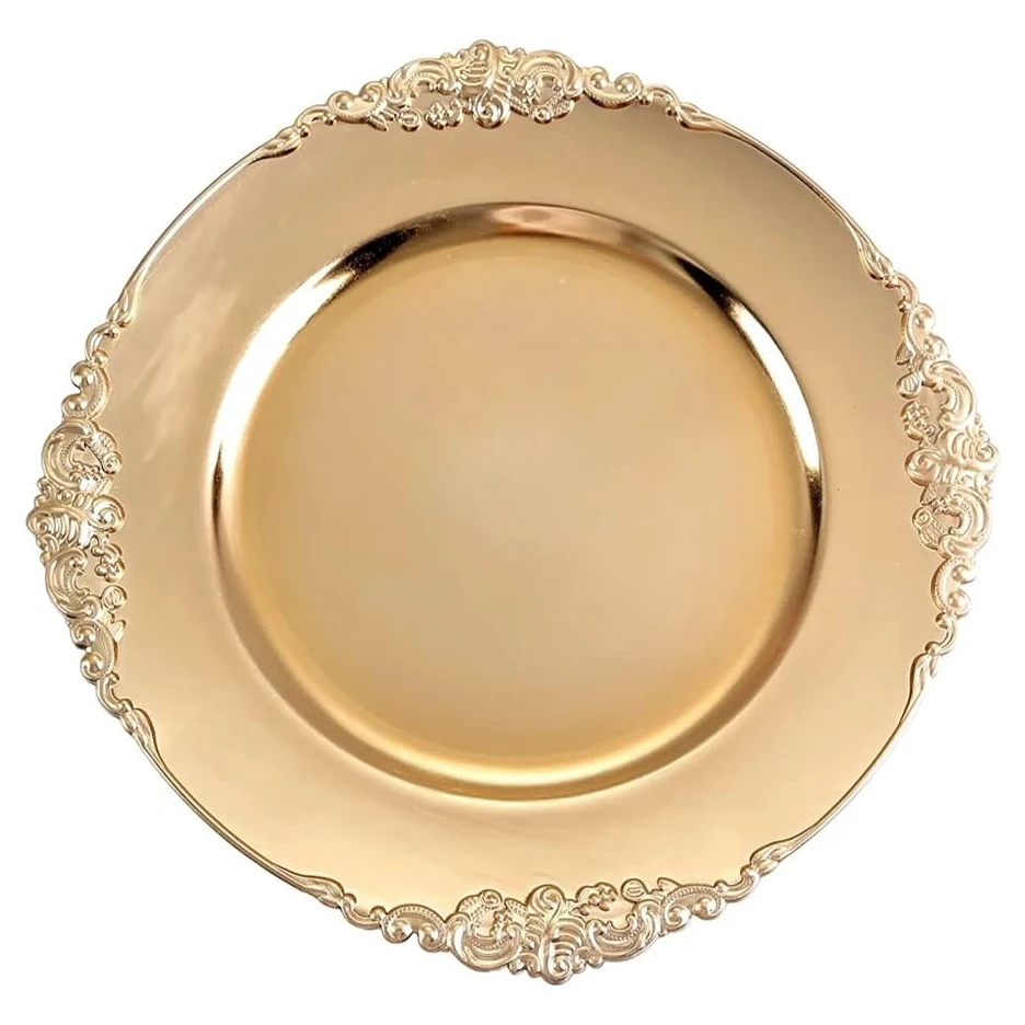 2025 Newest Fancy Model Charger Plate Latest Design Metal Under Plate ...