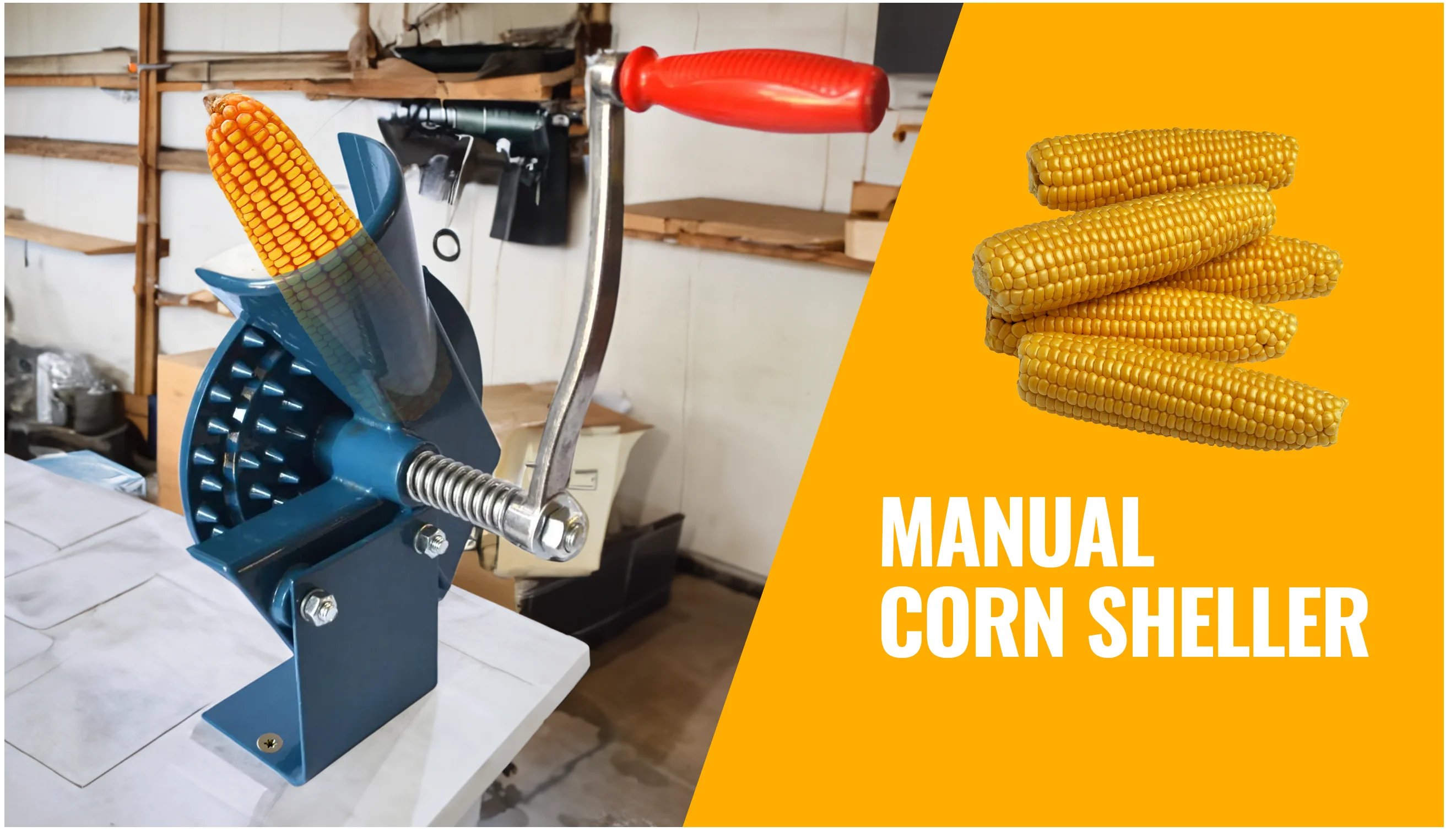 Manual Corn Sheller - High Productivity for Farms & Home