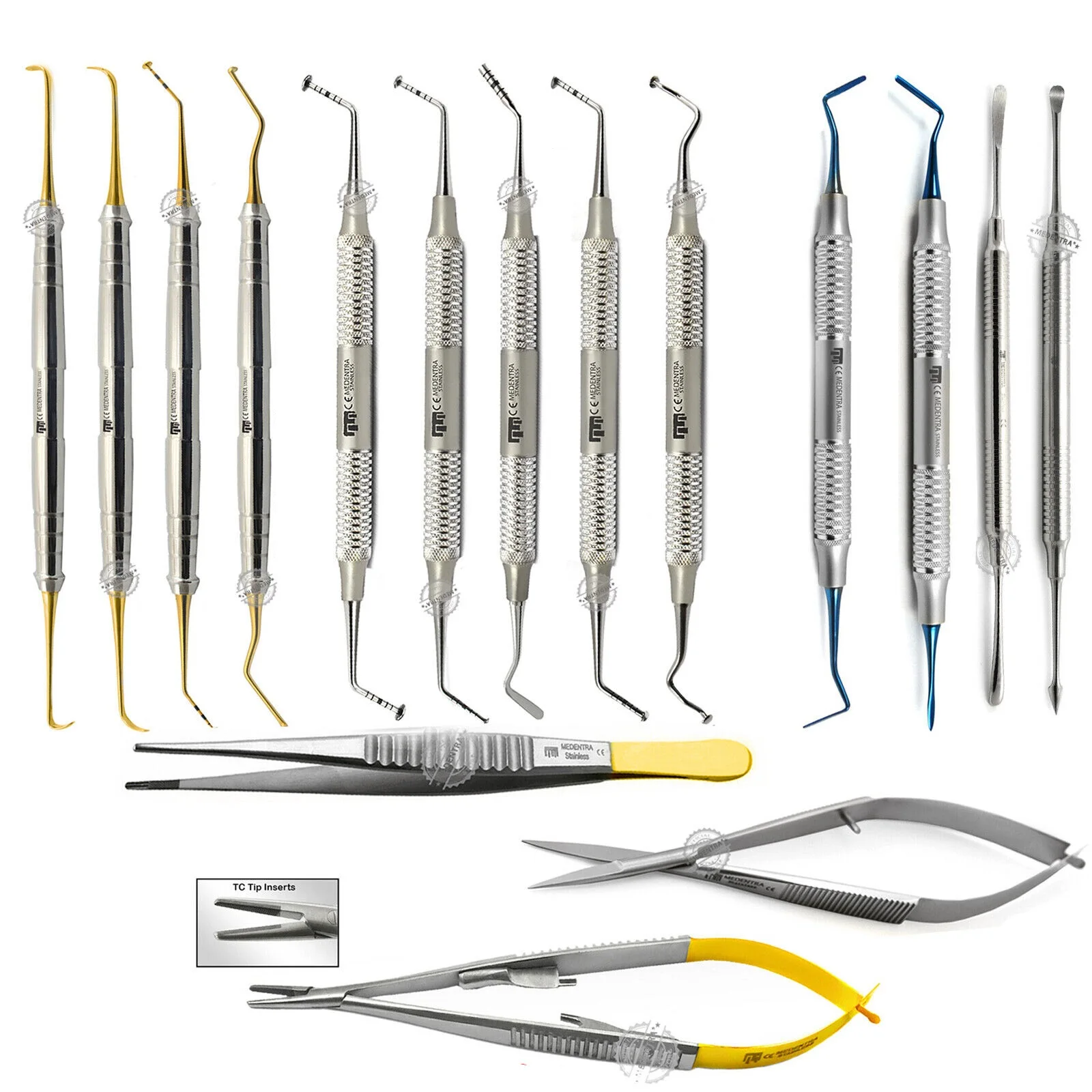 Dental Gum Tunneling Sinus Elevators Oral Surgery Periotome Forceps ...