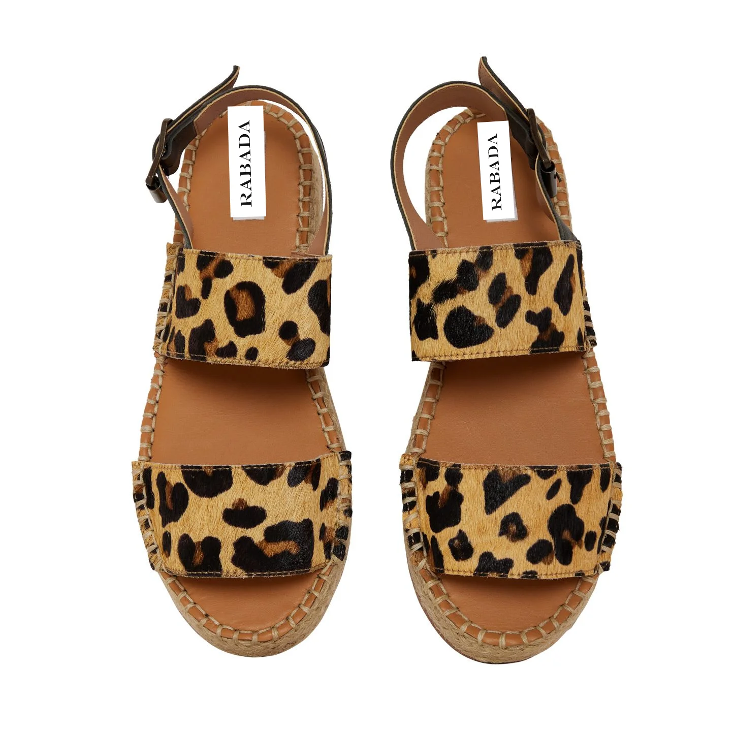 Lepord Print Leather Handmade Hair On Leather Natural Hide Slippers ...