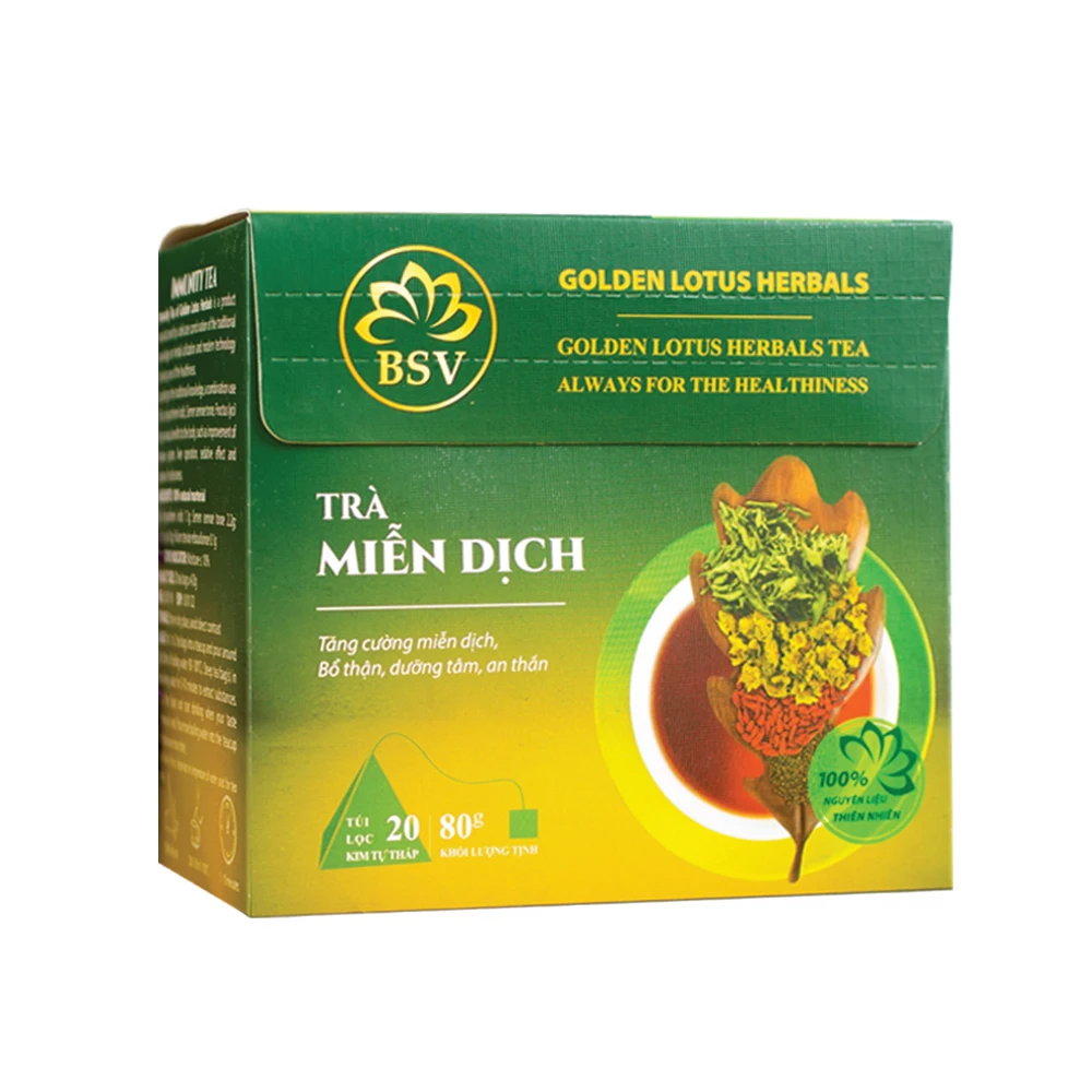 20 Tea Bags Pyramid X 5.0 Gram Golden Lotus Herbals Tea Bag Ingredients ...