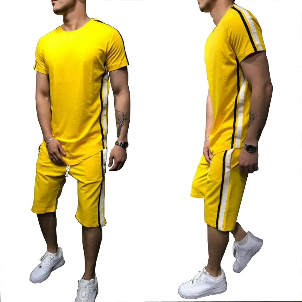 Men Shorts Set Summer Men Custom Mint Green Color Tshirt With Matching ...