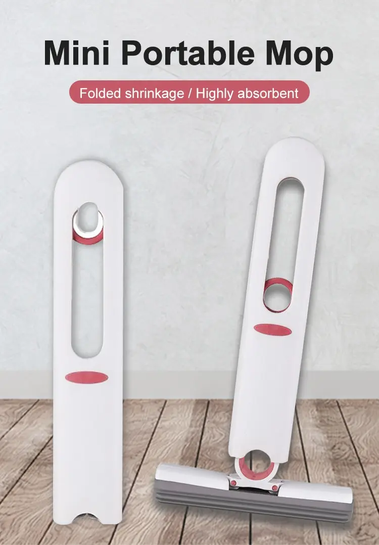 Portable Hands Free Washing Desktop Mini Mop Table Top Small Cleaning ...