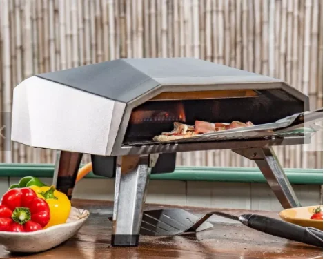 Outdoor Commercial Pizza Oven Rotating 12inch Gas Portable Propane Fire ...