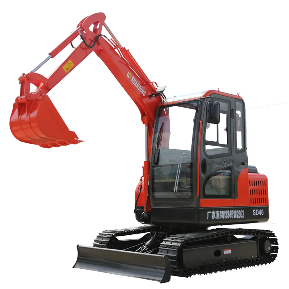 CE APPROVED 4 TON EXCAVATOR SD40B - Powerful Earth Digger