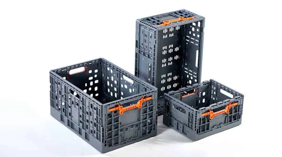 Folding Crate Ergo-lock System Super Ergonomic Handles Excellent Space ...
