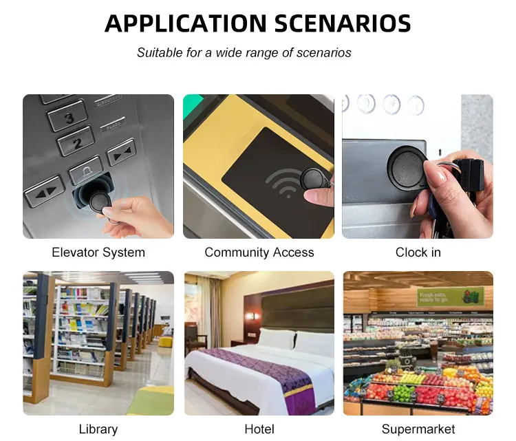 Keyfob Rfid Tag Digital Access Control Card Keyfob Hitag Mifare Desfire ...