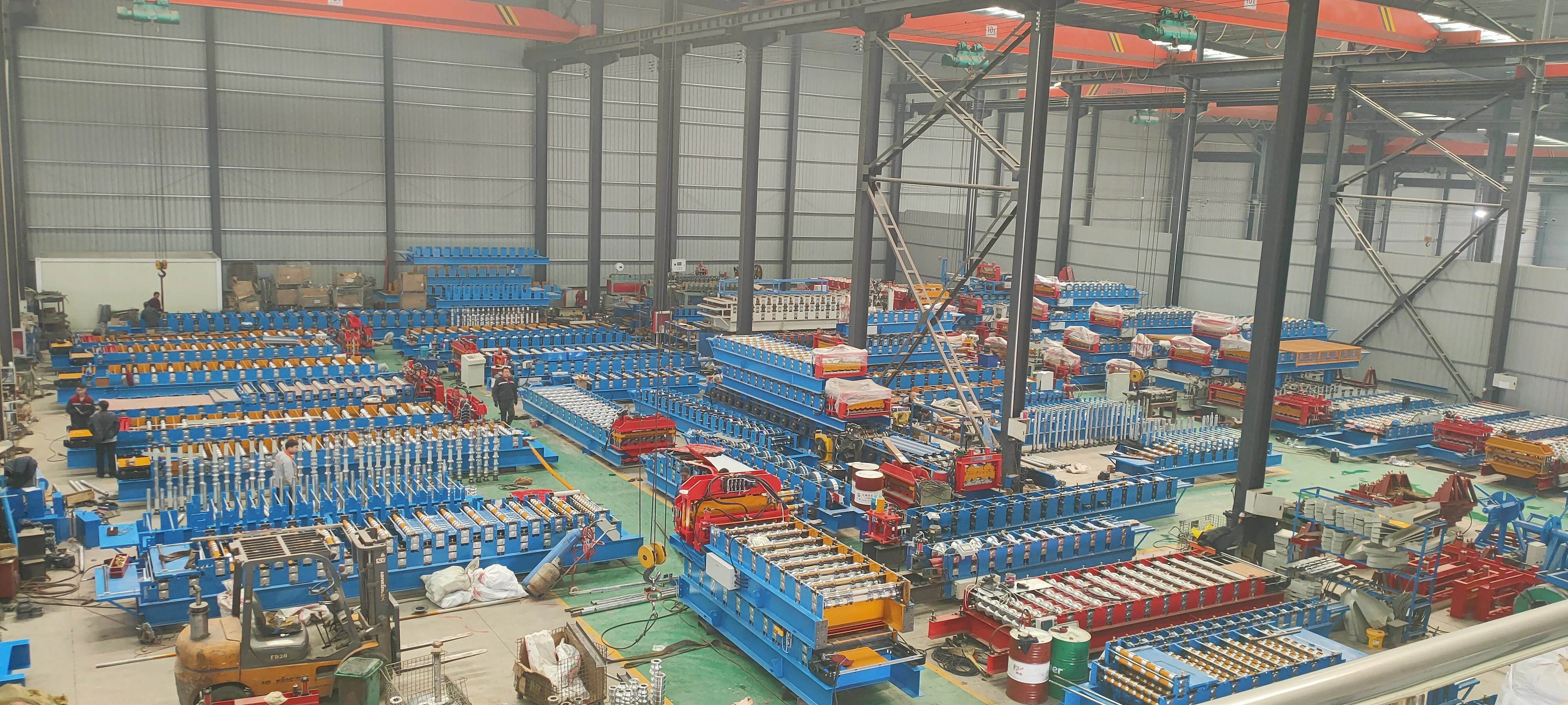 Double layer trapezoidal and wave roof panel roll forming machine ...