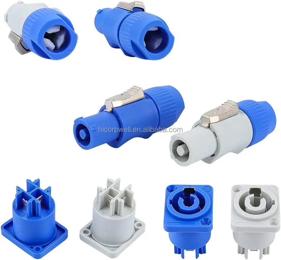 Conector Powercon link cable Conector powercon splitter Dmx Speakers ...