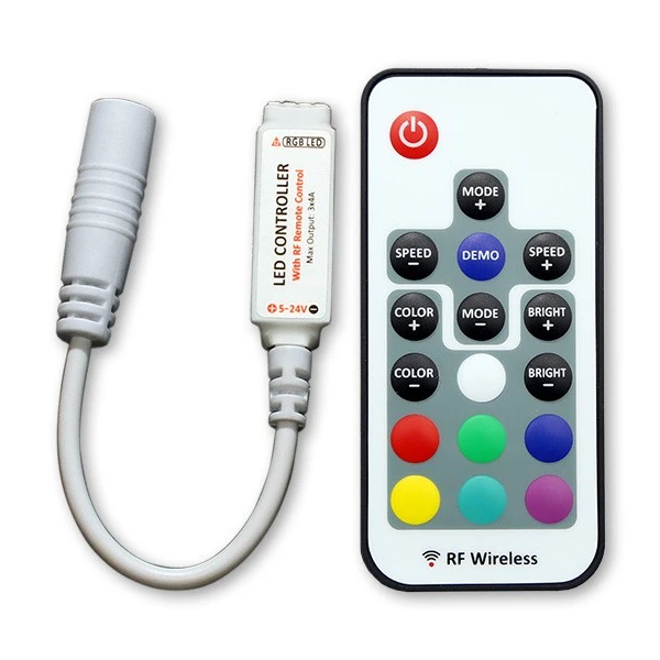 Rayrun Classic Mini R109 RF Wireless RGB LED Controller with Color ...