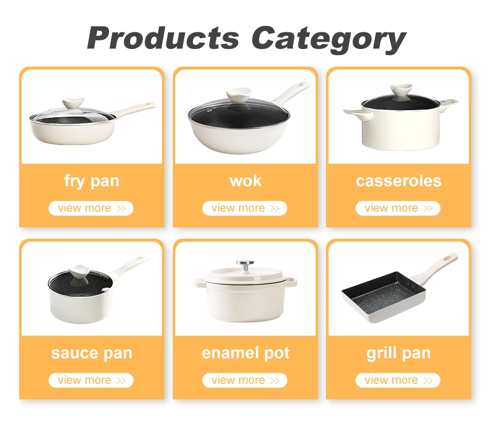 Velosan Camellia Series 3pcs Aluminum Granite Non Stick Wok Ceramic ...