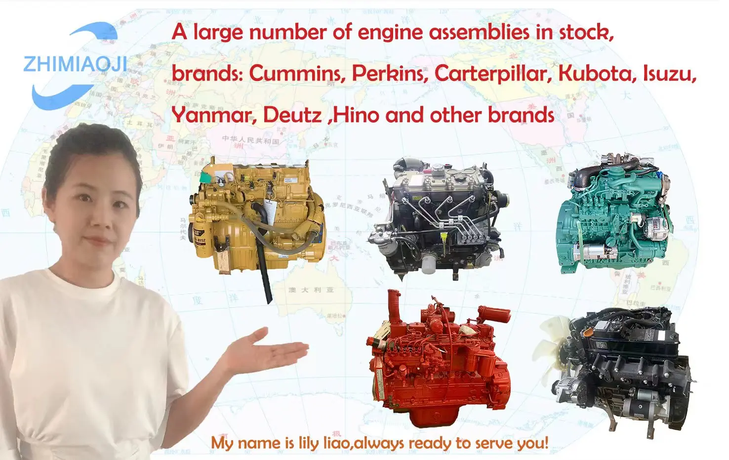 Csjhbss Cat Engine 3408 3204 3116 3066 3406 3306 C13 C7 S6k Engine Assy ...