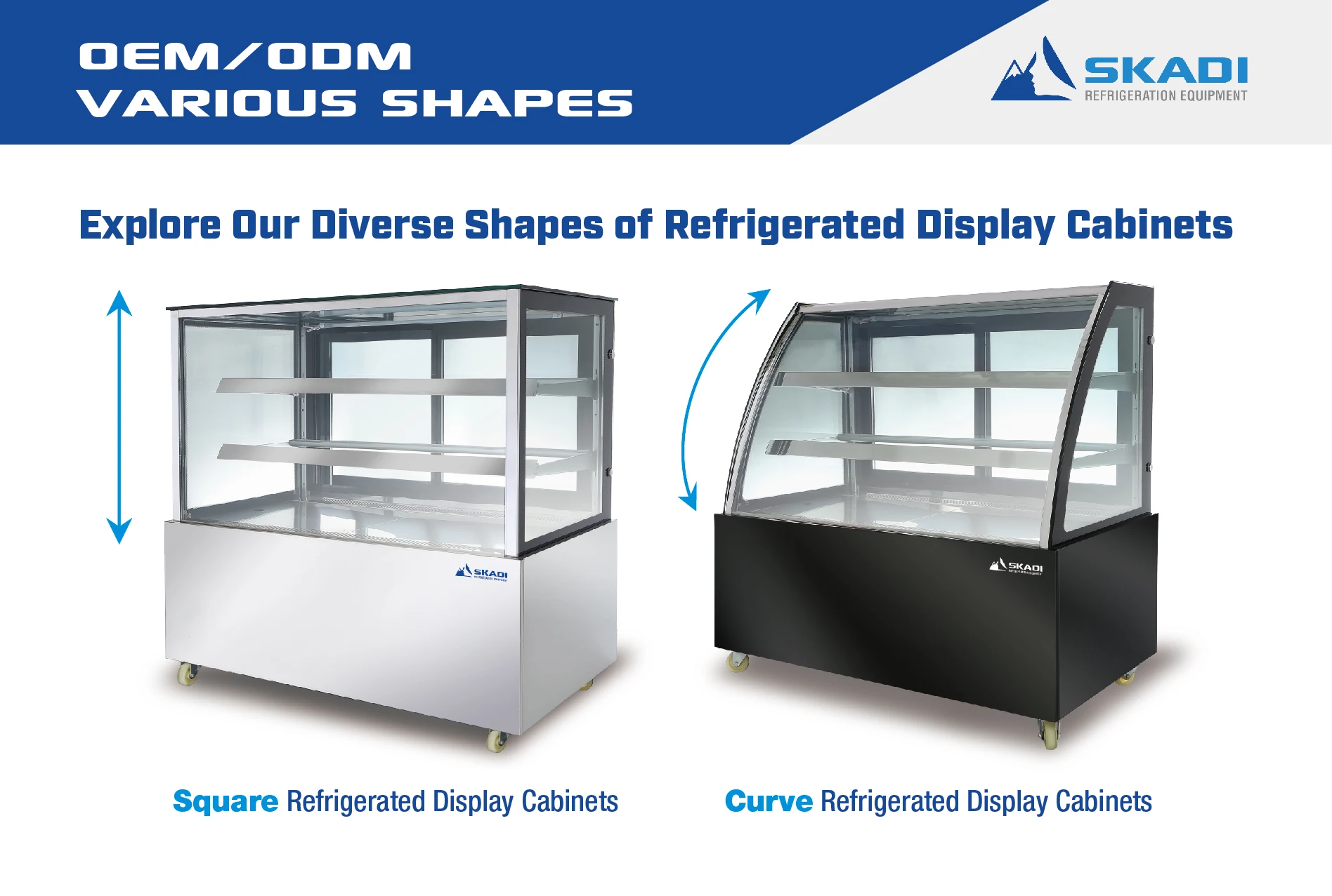 Showcase Refrigerator Cake Display Cabinet Freezer Drawers Commercial ...