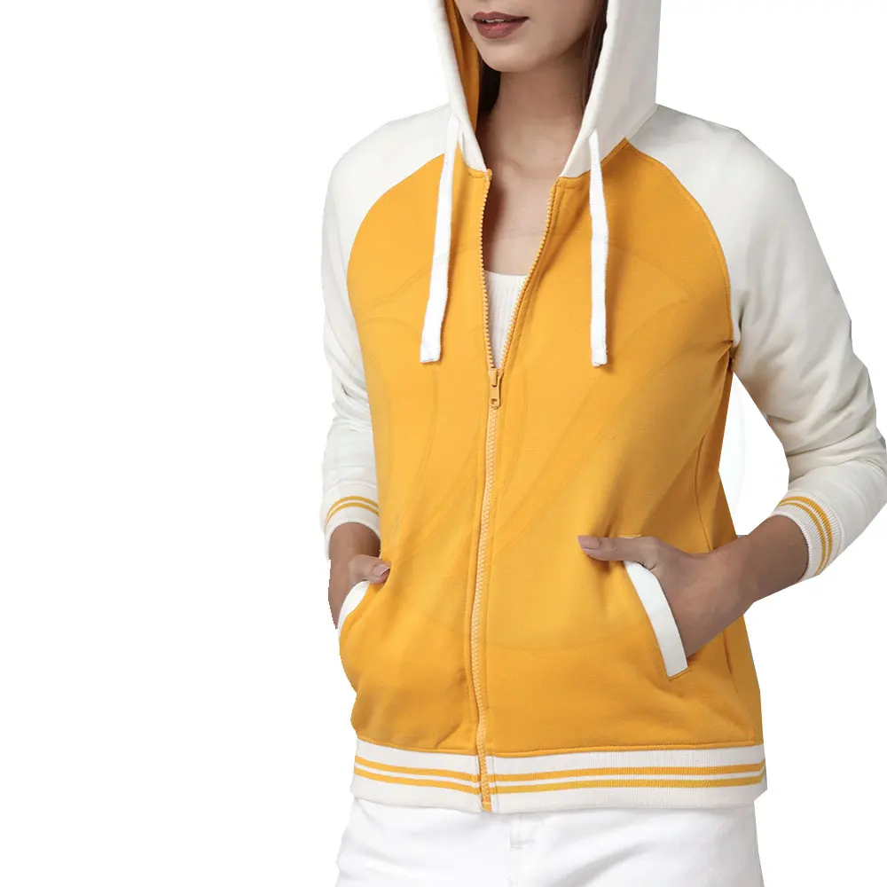 Cotton Polyester Made Hoodies For Women Quick Dry Women Hoodies Long ...
