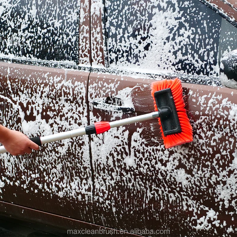 Maxclean Flow Wash Brush With Aluminum Extension Pole - Buy Water Flow ...