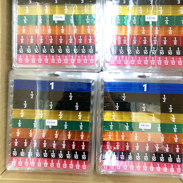 Rainbow Fraction Decimal Tiles - Educational Toys for Kids