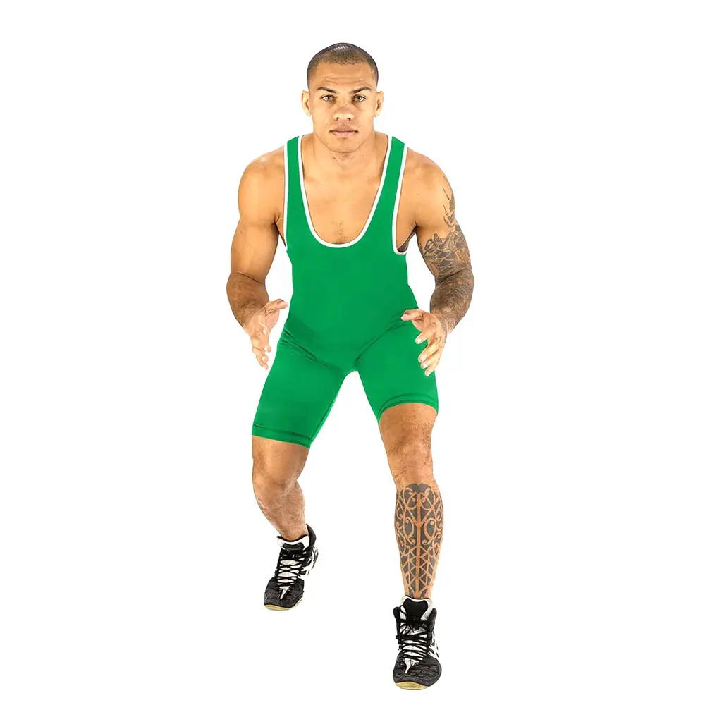Custom Made Wrestling Singlets Spandex Polyester New Style Wrestling