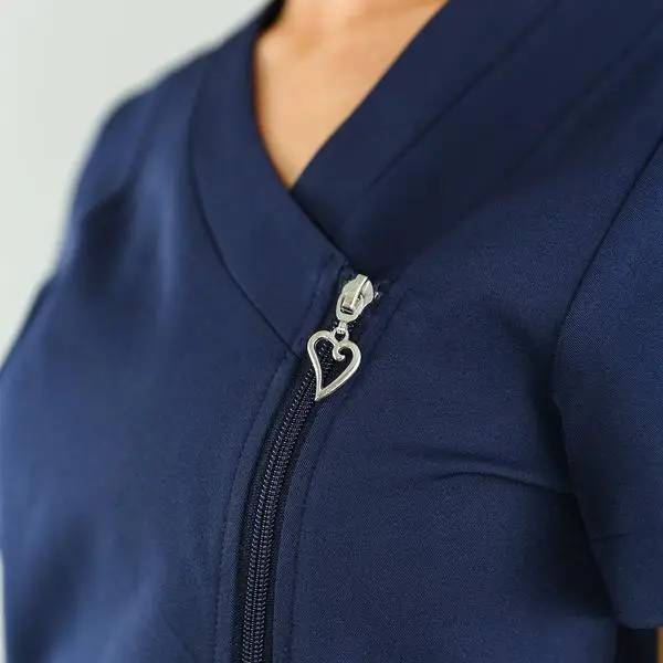 Fashionable Beauty Woman Salon Uniforms Long Tunics Sets Durable Women ...