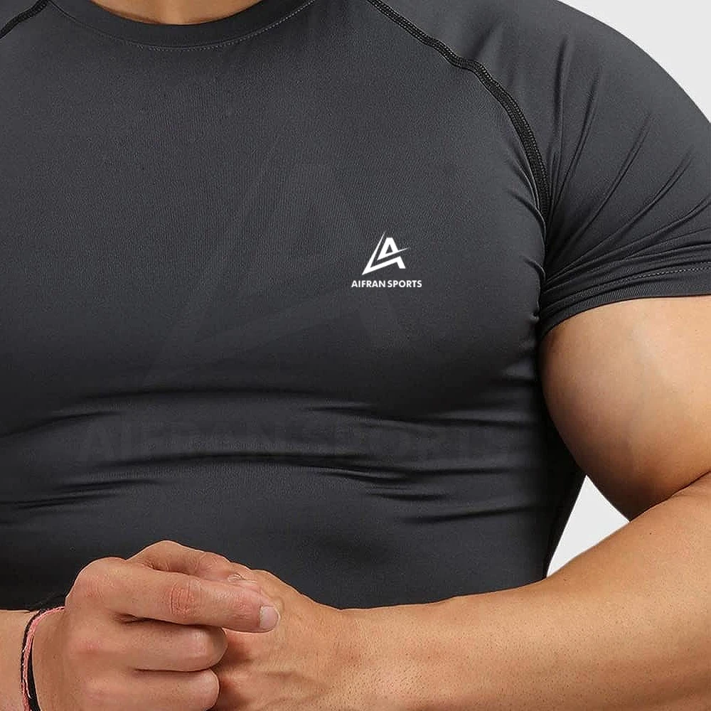 Men Compression Shirts Sport Fitness Bodybuilding Gym T Shirt ...