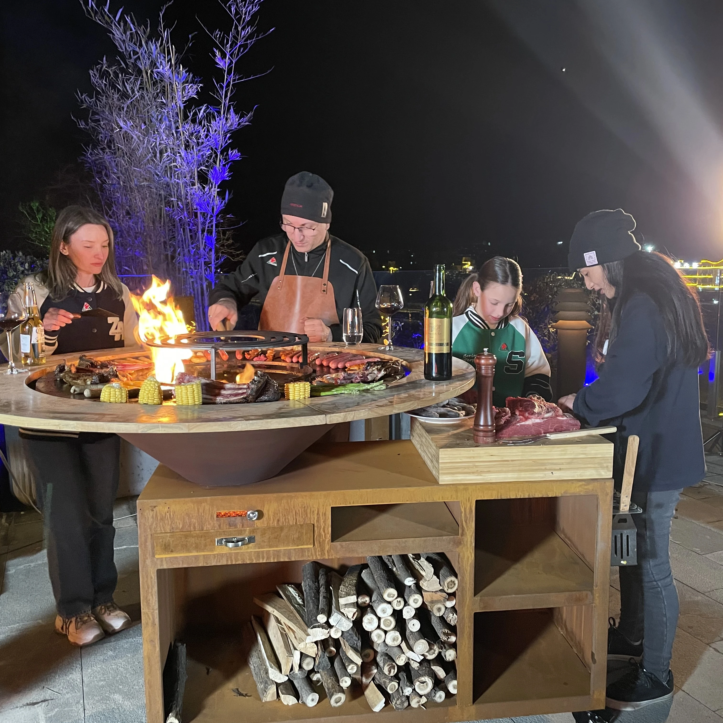 Alibaba.com: Heavy-Duty Corten Steel Barbecue Grill for Party BBQ Stove ...