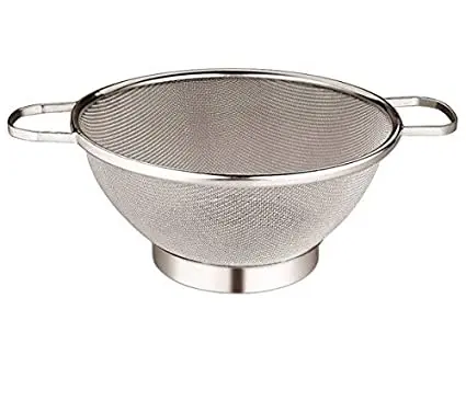 Stainless Steel Round Colander Fruits Vegetables Washing Tool Unique ...