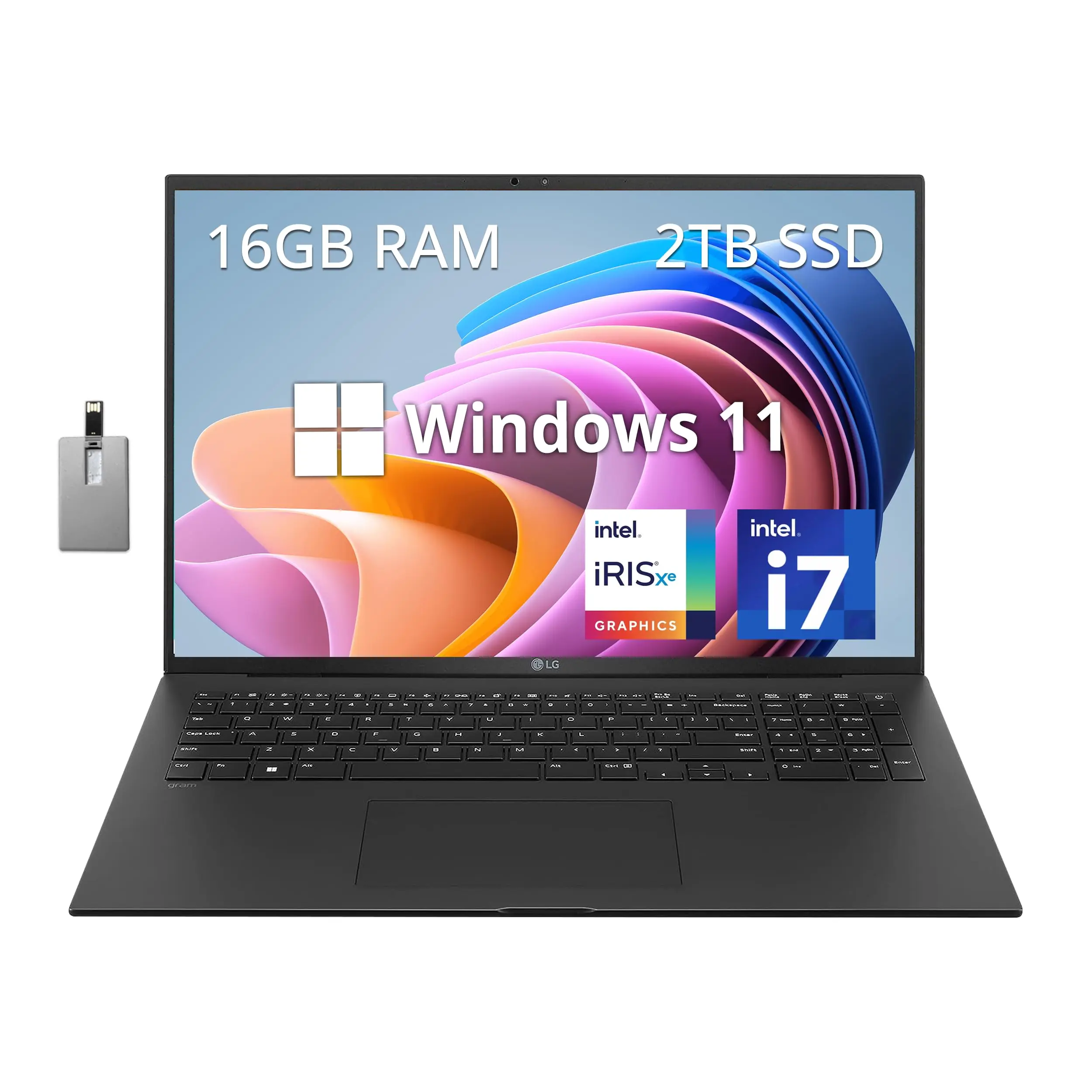17 Wqxga Lightweight Laptop,13th Gen Core I7,16gb Ram,2tb Pcie Ssd,Iris ...
