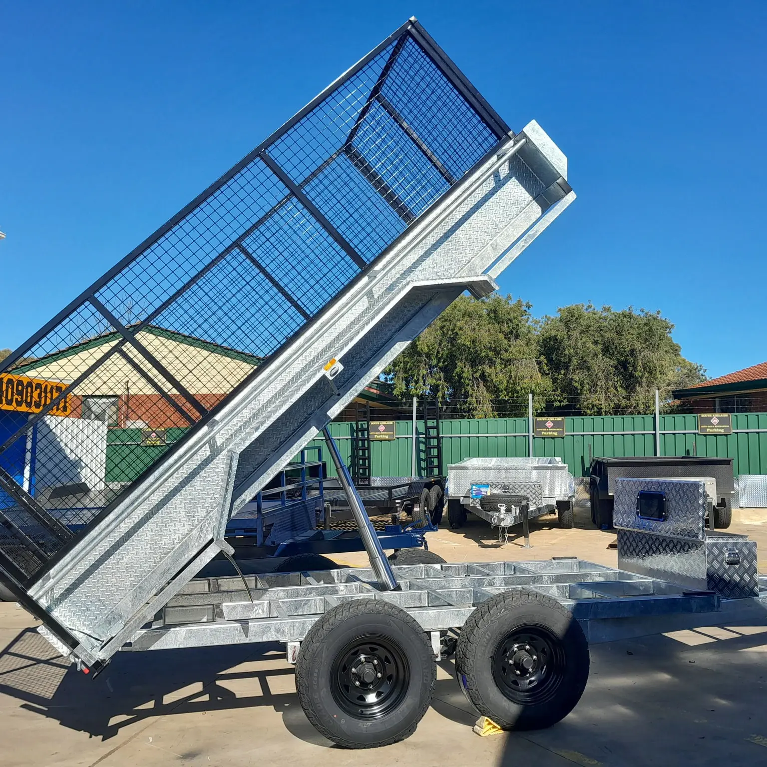 4 Wheel 2-3 Tons Agriculture Farm Trailer For Sale 4 Wheel Hydraulic ...